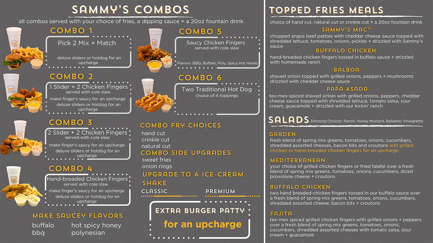 Menu - Sammy's Sliders